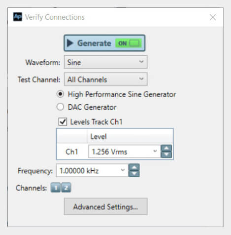 Generator sygnału w oprogramowaniu APx500 - Część 1: Automatyzacja poziomu generowanego sygnału